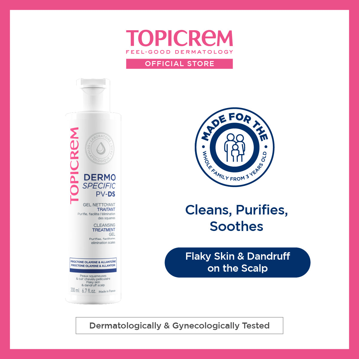 Topicrem DERMO SPECIFIC PV/DS Cleansing Gel 200ml – Glowverse